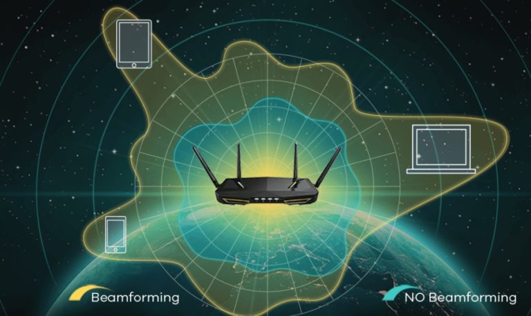 What is beamforming and how does it work in MIMO radio systems?