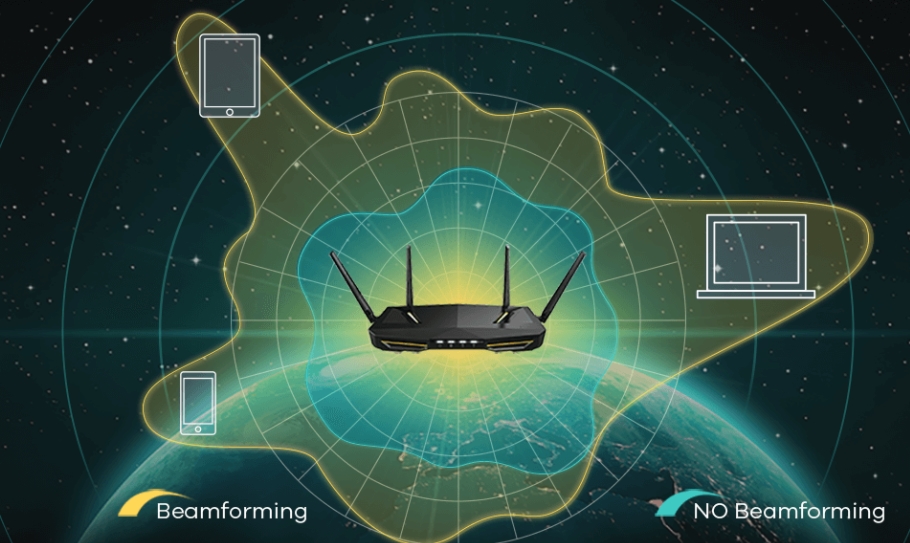 What is beamforming and how does it work in MIMO radio systems?