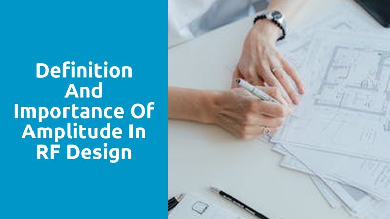 Definition and Importance of Amplitude in RF Design | RF ENGINEER NETWORK